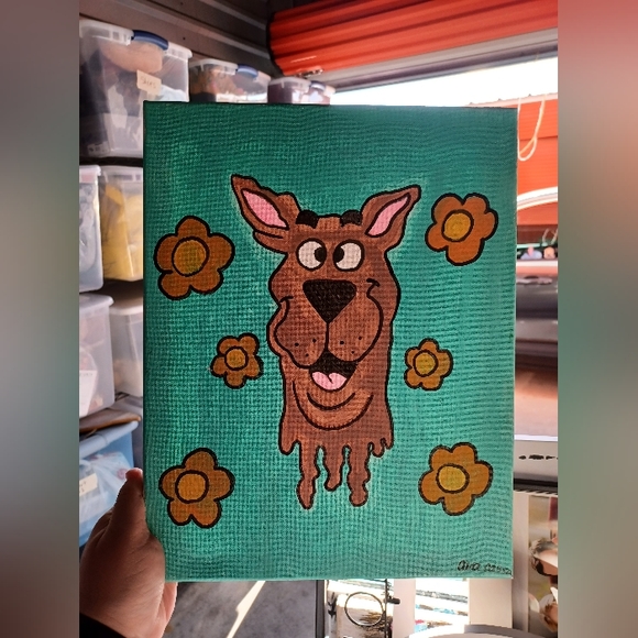 Art | 11x24 Scooby Doo Art On Canvas | Poshmark